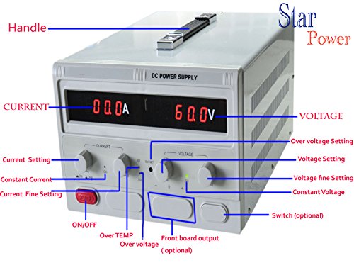 Precision 0-30V,0-50A Adjustable Switch Power Supply Digital Regulated Lab Grade (Input 110V)