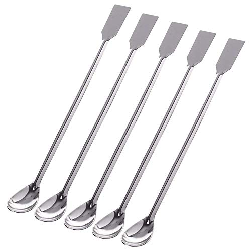 13Pcs Stainless Steel Lab Spatula Micro Scoop Reagent Laboratory Mixing Spatula 22cm Long Sampling Spoon