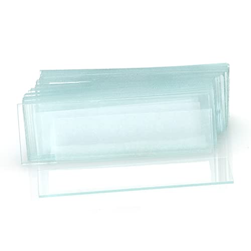 100 Pack of Lab Microscope Slides, 1mm-1.2mm Thick Glass Slides for Microscope, Clear Glass Ground Edges 1" x 3", Microscope Accessories for Lab Consumables Research