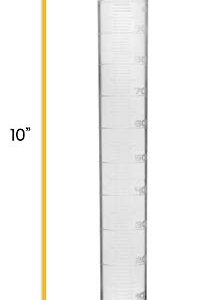 12PK Graduated Cylinders, 100mL - Class B Tolerance - Octagonal Base - Polypropylene Plastic - Industrial Quality, Autoclavable - Eisco Labs