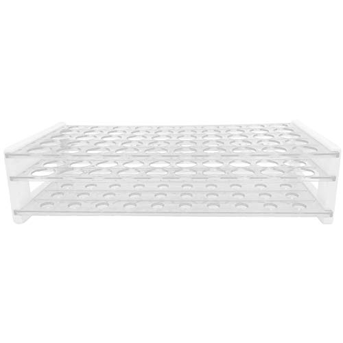 Karter Scientific 208U2 Plastic Test Tube Rack for 15/18 mm Tubes, Holds 50, Detachable (Single)