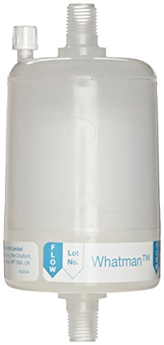 Whatman 2702T Polycap TF 75 PTFE Membrane Capsule Filter with FNPT Inlet and Outlet, 60 psi Maximum Pressure, 0.2 Micron (Pack of 5)