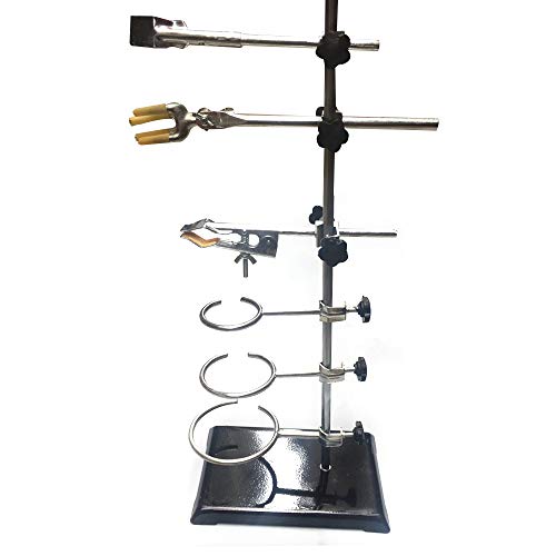 DOMINTY 60CM Laboratory Stands Support and Lab Clamp Flask Clamp Condenser Clamp Stands,Lab & Scientific Supplies Glassware & Labware