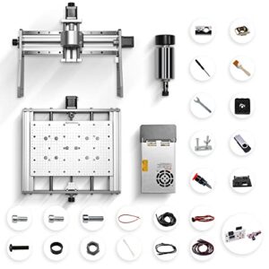 Genmitsu 3020-PRO MAX CNC Router Machine for Metal Carving and more, GRBL Offline Controller, with Limit Switches & Emergency-Stop, XYZ Effective Working Area 300 x 200 x 72mm (11.8 x 7.9 x 2.8inch)