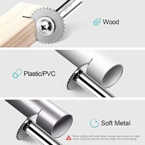 LitKiwi PVC Pipe Inside Cutter(4Pcs Saw Blades) with 1/4" Hex Shank,Plumbing Inside Cutter Internal Plastic ABS Pipe Cutter,1-1/4" & 1-3/4" Or Larger Diameter