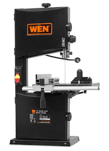 WEN BA3962 3.5-Amp 10-Inch Two-Speed Band Saw with Stand and Worklight , Black