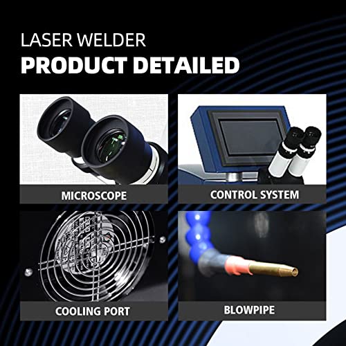 150W Jewelry Spot Welder 40 Joules Laser Jewelry Welder LJW-150W Countertop Gold Silver Laser Welding Machine 220V 1 Phase Desktop Jewelry Repair Tool for Platinum Bracelets 24K Gold