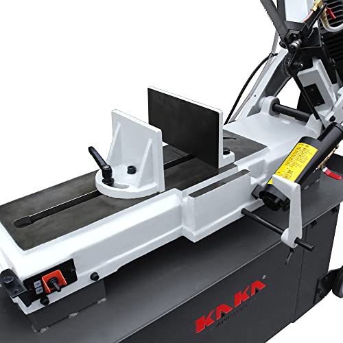 KAKA Industrial BS-912B horizontal bandsaw 9"x12"Horizontal Metal Cutting Band Saw 4 Steps Blade Speed Metal Band Saw, Space Saver Movable Metal Cutting Band Saw 115V&230V Dual Voltage Prewired 1PH