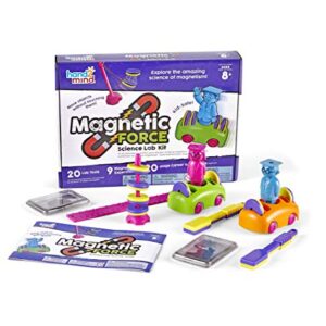 hand2mind-90740 Magnetic Science Kit for Kids 8-12, Kids Science Kit with Fact-Filled Guide, Make Magnets Float and Build a Compass, STEM Toys, 9 Science Experiments