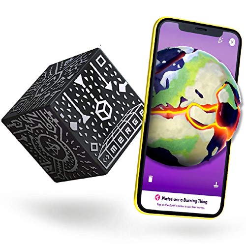 Merge Cube - Augmented & Virtual Reality Science & STEM Toy - Educational Tool - Hands-on Digital Teaching Aids - Science Simulations - Home School, Remote & in Classroom Learning - iOS & Android