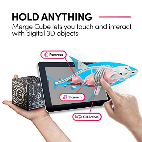 Merge Cube - Augmented & Virtual Reality Science & STEM Toy - Educational Tool - Hands-on Digital Teaching Aids - Science Simulations - Home School, Remote & in Classroom Learning - iOS & Android