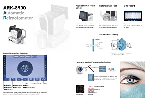 Auto Refractor Optometry Autorefractor Refractometer Keratometry Ophthalmic Instrument CE Certification USA in Stock