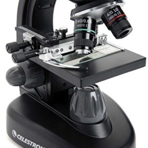 Celestron – TetraView LCD Digital Microscope – Biological Microscope with a Built-In 5MP Digital Camera – Adjustable Mechanical Stage –Carrying Case and 2GB Micro SD Card