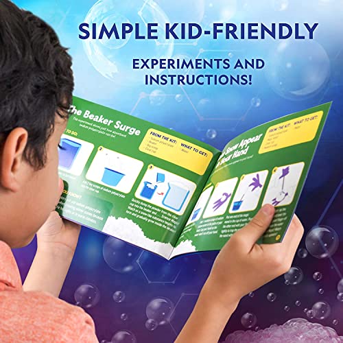 NATIONAL GEOGRAPHIC Magic Chemistry Set - Perform 10 Amazing Easy Tricks with Science, Create a Magic Show with White Gloves & Magic Wand, Great STEM Learning Science Kit for Boys and Girls