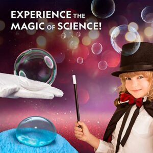 NATIONAL GEOGRAPHIC Magic Chemistry Set - Perform 10 Amazing Easy Tricks with Science, Create a Magic Show with White Gloves & Magic Wand, Great STEM Learning Science Kit for Boys and Girls