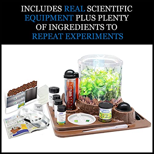 WILD ENVIRONMENTAL SCIENCE Mars Landing Survival Kit - Kids Plant Growing Terrarium Kit – Ages 8+ - Grow Food & Build an Earth-Like Environment on Mars - Seeds Included