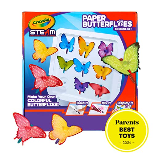 Crayola Paper Butterfly Science Kit, STEAM Toy, Gift for Kids, Ages 7, 8, 9, 10