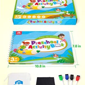 Coogam Pencil Control Tracing Workbook, Learn to Write Alphabet ABC Letters Numbers Handwriting Book Fine Motor Montessori Educational Toy Gift for Preschool Kids