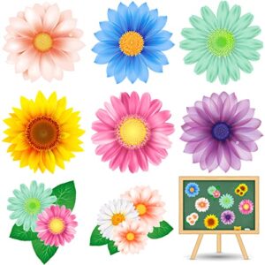 45 pcs summer sunflower cutouts sunflower bulletin board cutouts sunflower daisy wall decals with glue point dots sunflower bulletin board decorations for school birthday party baby shower home decor