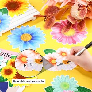 45 Pcs Summer Sunflower Cutouts Sunflower Bulletin Board Cutouts Sunflower Daisy Wall Decals with Glue Point Dots Sunflower Bulletin Board Decorations for School Birthday Party Baby Shower Home Decor