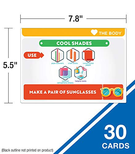 Carson Dellosa STEM Challenges, Jr. Learning Cards, 31 pc. Science Kits for Kids 4-6, STEM Kits for Kids 4+ Year Old, PreK-Grade 1 Hands-On Activity Cards for Plants, Animals, Weather and More