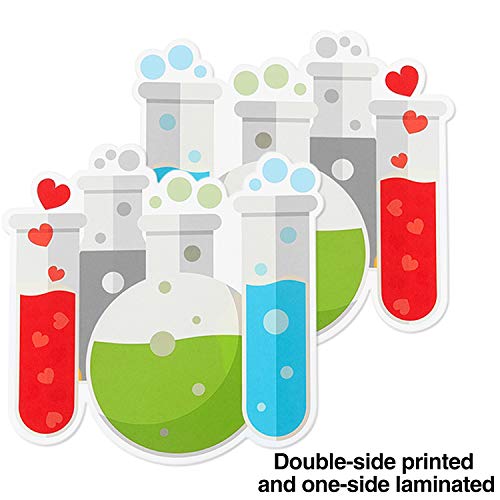 45 Pieces Science Cut-Outs Science Lab Accents Mix Versatile Science Cutouts for Party School Classroom Bulletin Board Craft Home Wall Decoration, 9 Styles