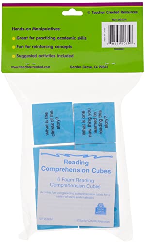 Teacher Created Resources 20634 Foam: Reading Comprehension Cubes