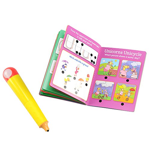 Educational Insights Hot Dots Jr. Learn My ABCs with Highlights: Homeschool Learning Workbooks, 48 Early Learning Lessons, Interactive Pen Included, Ages 3+