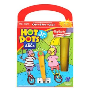 Educational Insights Hot Dots Jr. Learn My ABCs with Highlights: Homeschool Learning Workbooks, 48 Early Learning Lessons, Interactive Pen Included, Ages 3+