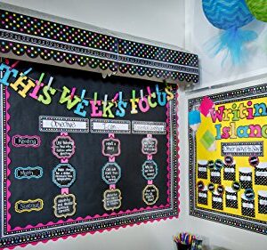 Teacher Created Resources Chalkboard Brights Straight Border Trim (5619)