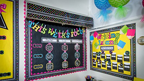 Teacher Created Resources Chalkboard Brights Straight Border Trim (5619)