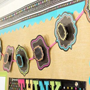 Teacher Created Resources Chalkboard Brights Straight Border Trim (5619)