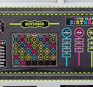 Teacher Created Resources Chalkboard Brights Straight Border Trim (5619)