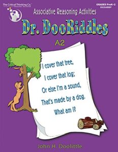 dr. dooriddles a2 workbook – associative reasoning activities (grades prek-2)