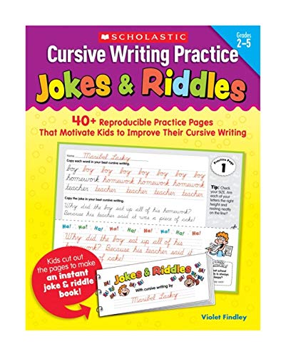 Cursive Writing Practice: Jokes & Riddles