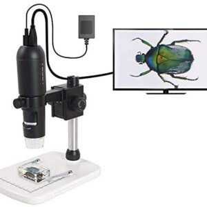 Mustcam 1080P Full HD Digital Microscope, HDMI Microscope, 10x-220x Magnification, to Any Monitor/TV with HDMI-in, Photo Capture, Micro-SD Storage, PC Supported