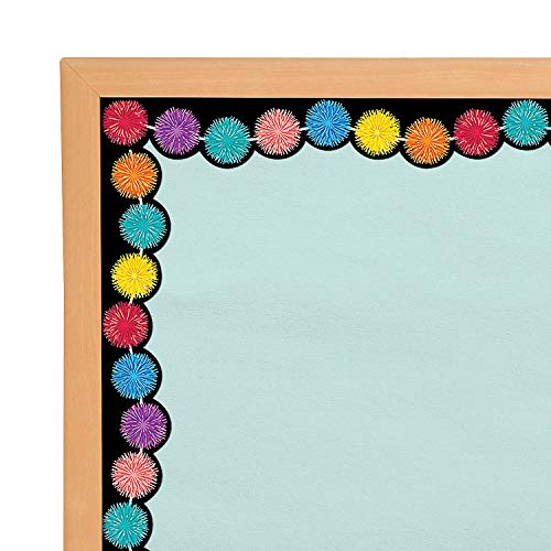 CTP Pom Poms EZ Border for Classroom Bulletin Board Border for Classroom (Creative Teaching Press 10515), 48 ft per Package