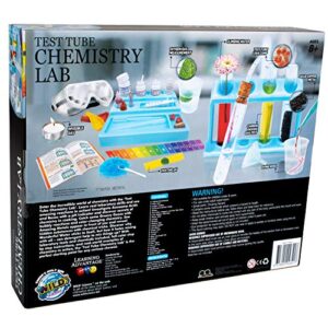 WILD ENVIRONMENTAL SCIENCE Test Tube Chemistry Lab - 50+ Science Experiments and Reactions - Ages 8+ - Learn About Solids, Liquids, Gases and More!