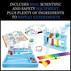 WILD ENVIRONMENTAL SCIENCE Test Tube Chemistry Lab - 50+ Science Experiments and Reactions - Ages 8+ - Learn About Solids, Liquids, Gases and More!