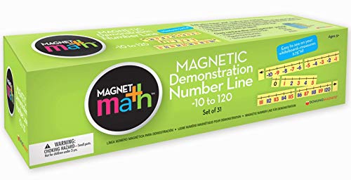 Dowling Magnets Magnetic Demonstration Number Line (31 pcs.) , Yellow