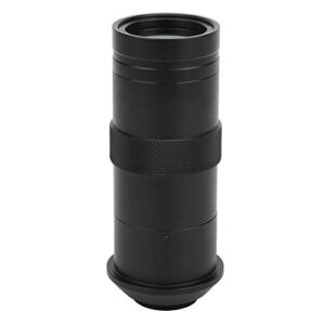 Microscope Camera, 8X-100X C-Mount Lens Industrial Microscope Camera 25mm Zoom Adjustable Magnification Camera Lens for Industrial Microscope Camera.