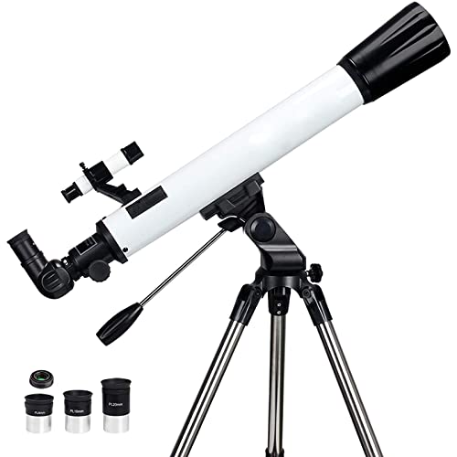 Moutec Telescope for Astronomy Beginners with Sturdy Steel Tripod, 700x70mm AZ Astronomical Refractor Telescope for Adults, Great Astronomy Gift for Kids to Explore Moon and Planets