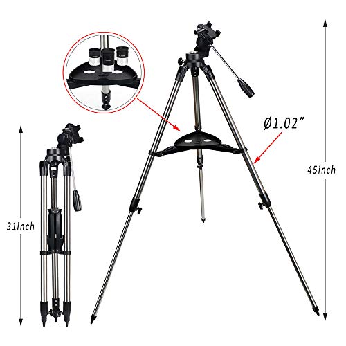 Moutec Telescope for Astronomy Beginners with Sturdy Steel Tripod, 700x70mm AZ Astronomical Refractor Telescope for Adults, Great Astronomy Gift for Kids to Explore Moon and Planets