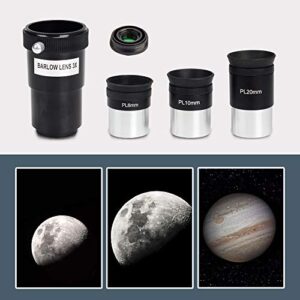 Moutec Telescope for Astronomy Beginners with Sturdy Steel Tripod, 700x70mm AZ Astronomical Refractor Telescope for Adults, Great Astronomy Gift for Kids to Explore Moon and Planets