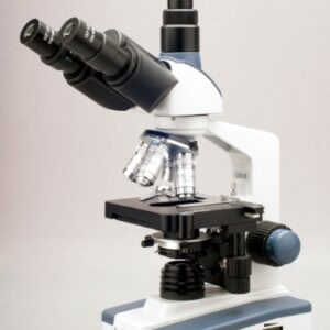 AmScope T120B-M Digital Professional Siedentopf Trinocular Compound Microscope, 40X-2000X Magnification, WF10x and WF20x Eyepieces, Brightfield, LED Illumination, Abbe Condenser with Iris Diaphragm, Double-Layer Mechanical Stage, 100-240VAC, Includes 1.3M