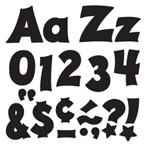 trend enterprises, inc. t-79802 black 4″ friendly combo ready letters