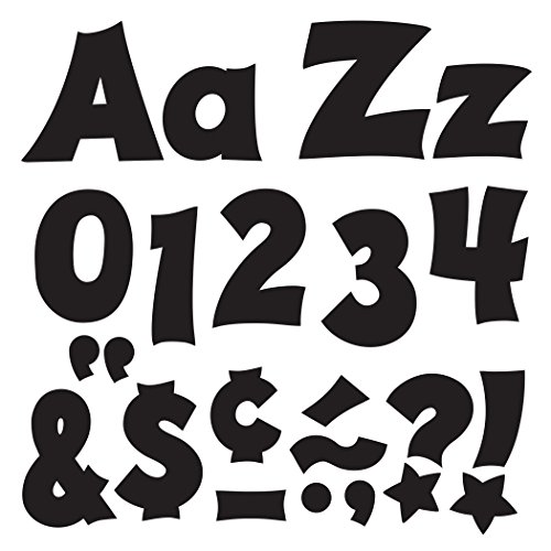 TREND enterprises, Inc. T-79802 Black 4" Friendly Combo Ready Letters