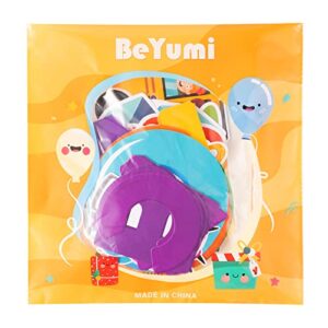 BeYumi 69Pcs Back to School Cutouts Bulletin Board Decoration Set DIY Cardstock Paper Cutouts First Day of School Teacher Supplies for Welcome School Theme Party Elementary Preschool Kindergarten