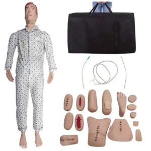 nursing training manikin, demonstration human manikin for nursing training, training cpr simulator, 170 cm male & female pvc anatomical mannequin, body care simulator model