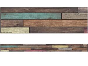 teacher created resources reclaimed wood straight border trim (tcr8838)